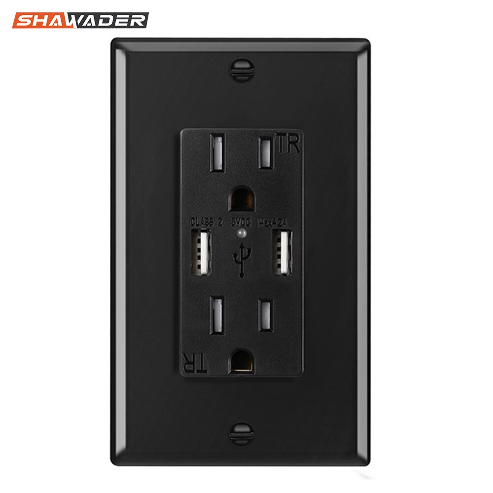 US Wall Outlets Electrical Plates Power Sockets wi... – Grandado