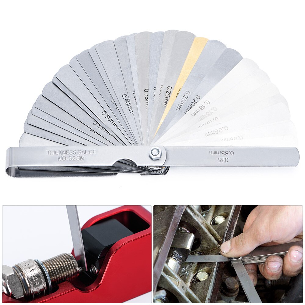Feeler Gauge 32-Blade Dual Reading Combination Gap... – Grandado