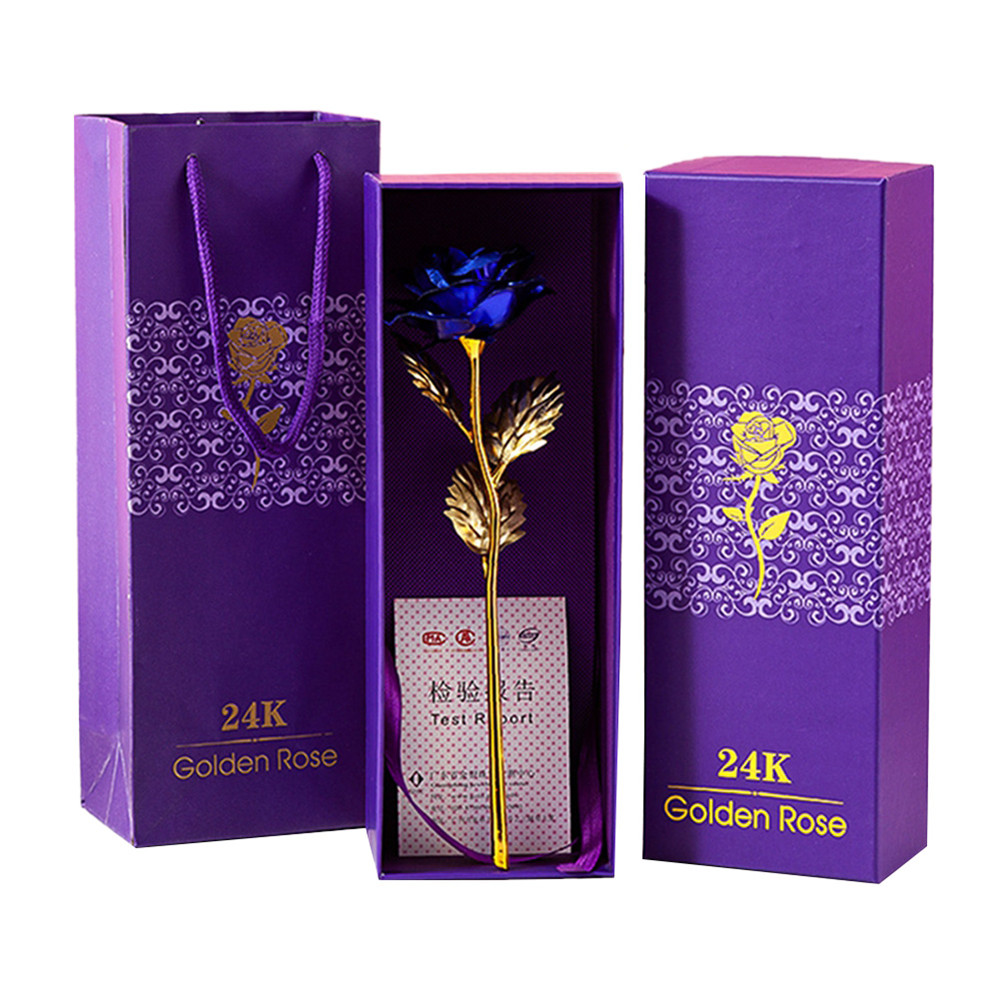 24K Gold Plated Rose Flower Gold-plated Dip Decora... – Grandado