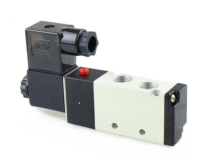 4V210-08 1/4" 2 Position 5 Port AirTAC Air Solenoi... – Grandado