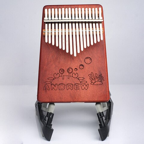 Kalimba 17 Key Mahogany Thumb Piano Animal Pattern... – Grandado