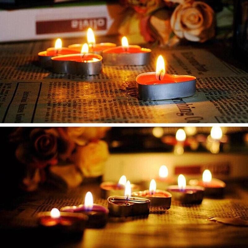 Valentine's Day Heart-shaped Candle Romantic Birth... – Grandado