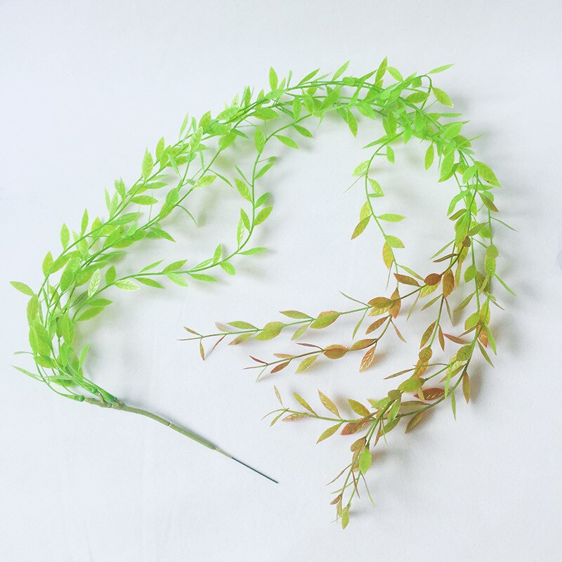 5Pcs Artificial Plants Tropical Willow Leaf Wicker... – Vicedeal