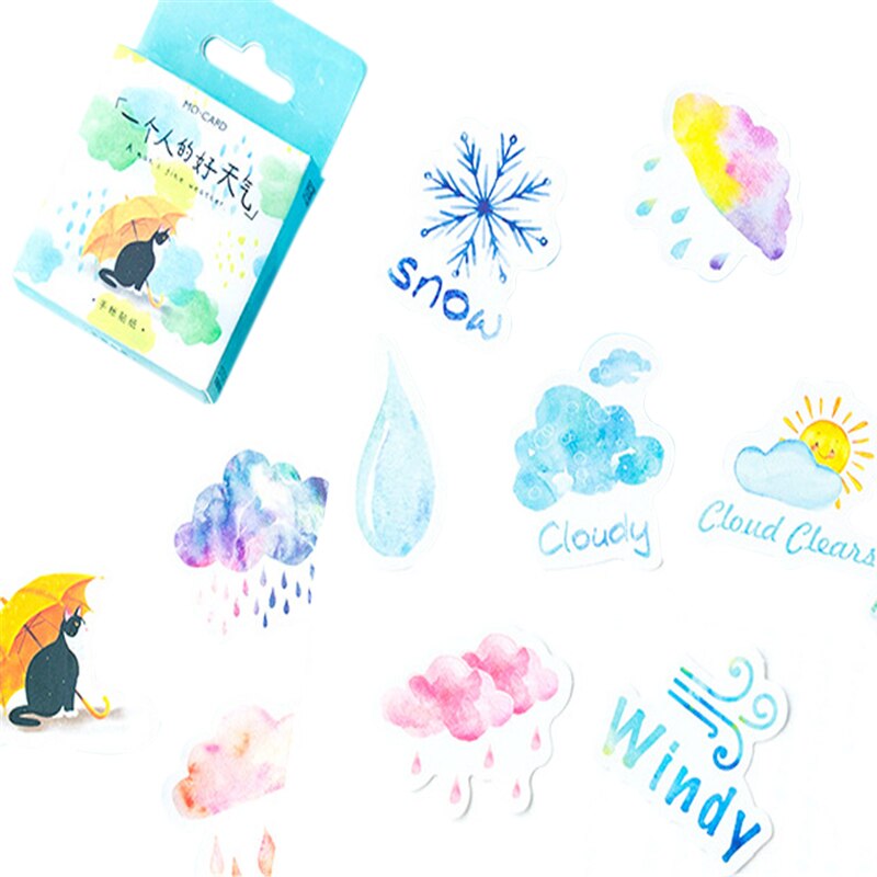 46pcs/box Cute Cartoon stickers for scrapbooking p... – Vicedeal