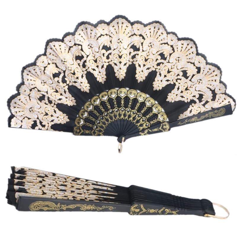 Spanish Style Folding Fan Luxury Ladies Wedding Pa... – Vicedeal