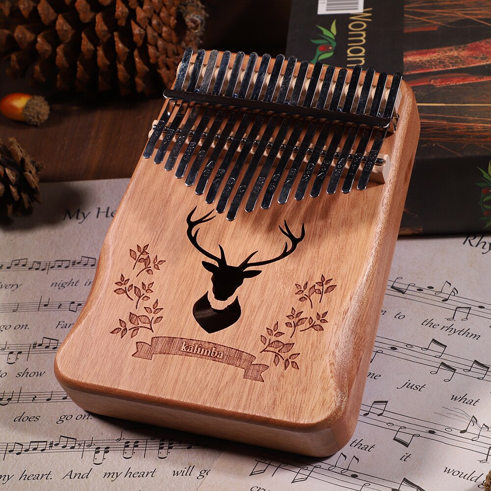 Kalimba Mbira 17 Keys Body Thumb Piano Wood Mahoga... – Vicedeal