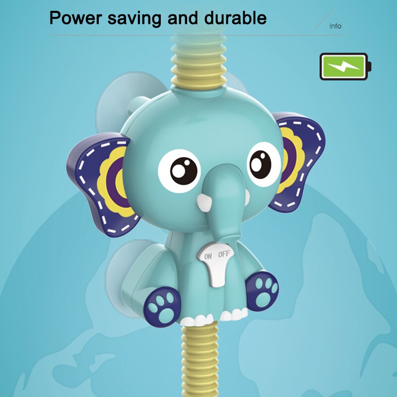 Elephant Baby Bath Shower Head Elephant Water Pump... – Grandado