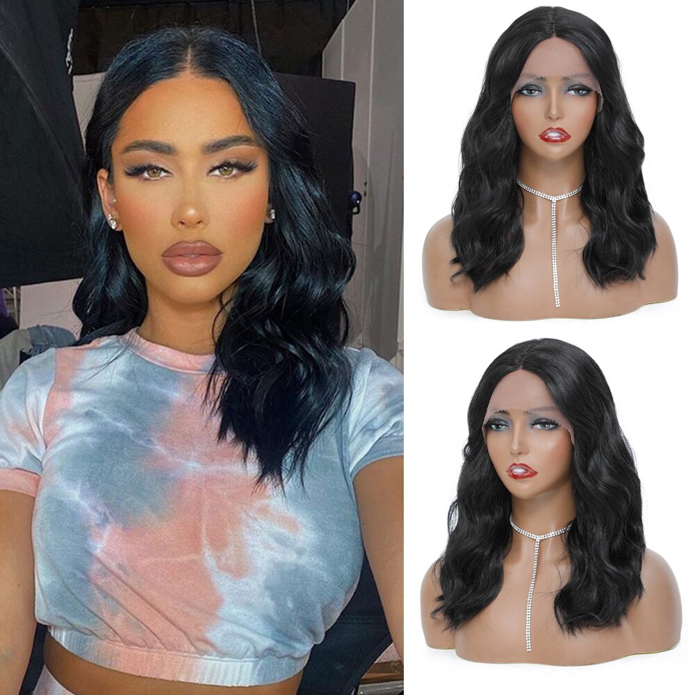 X-TRESS Body Wave Bob Wig Synthetic Lace Front Wig... – Grandado