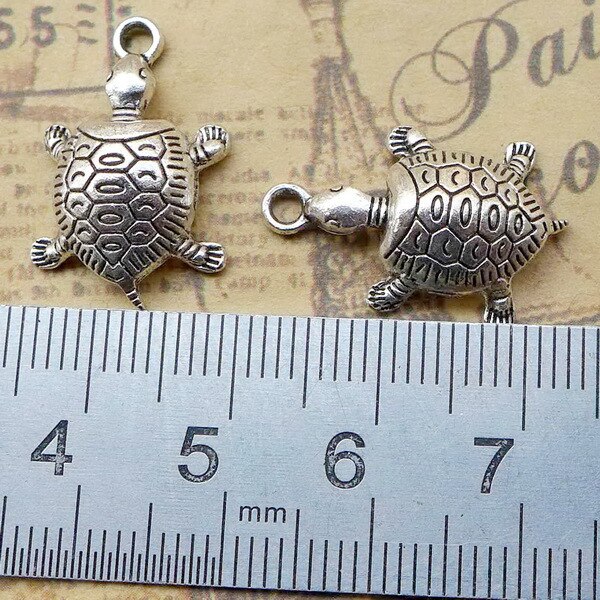 Jewelry Charms Tortoise Charms Antique Silver Colo... – Vicedeal
