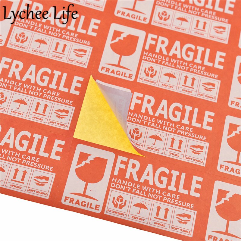 50pcs Fragile Handle With Care Sign Sticker Paper ... – Vicedeal