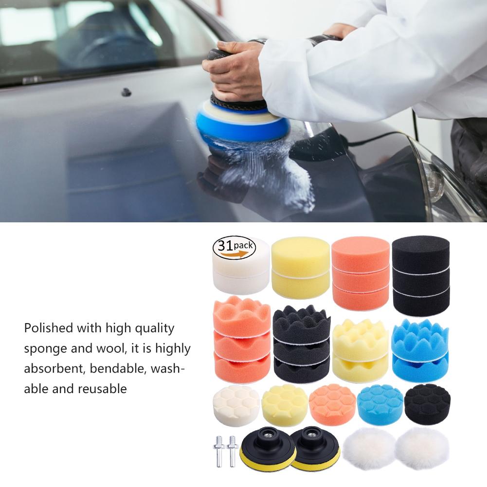 31PCS 3 inch Auto Spons Polijsten Wax Polijsten Pa... – Vicedeal