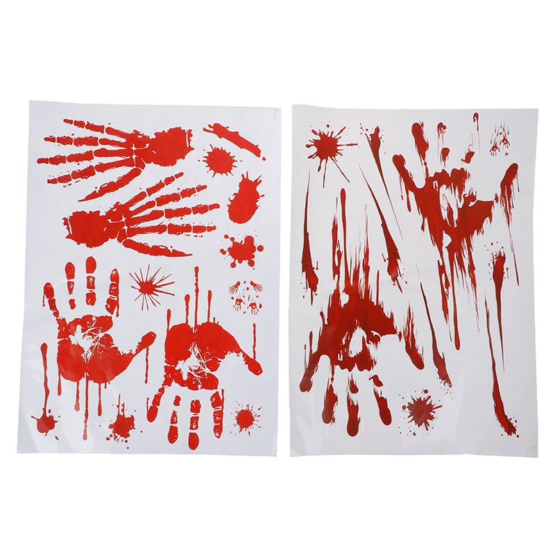 Horror Blood Handprint Decal Glass Window Sticker ... – Grandado