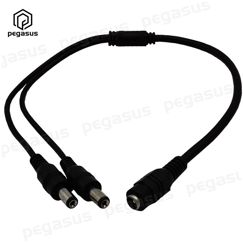 5.5x2.1mm Female to 2 Male DC Power Splitter Cable... – Vicedeal