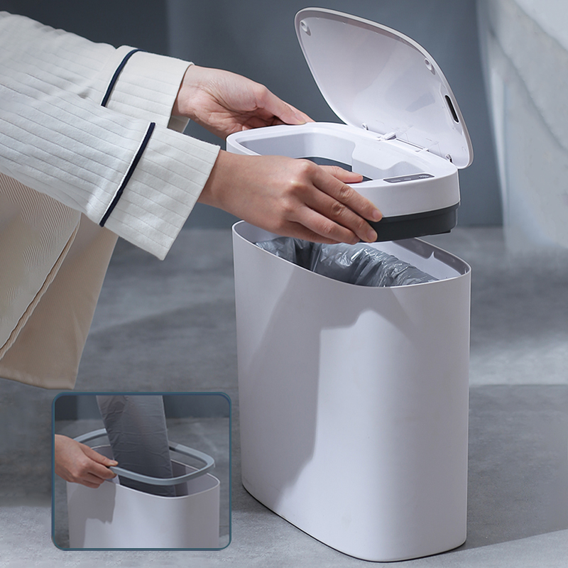 Smart Trash Can USB Charging Waste Bin For Kitchen... – Grandado