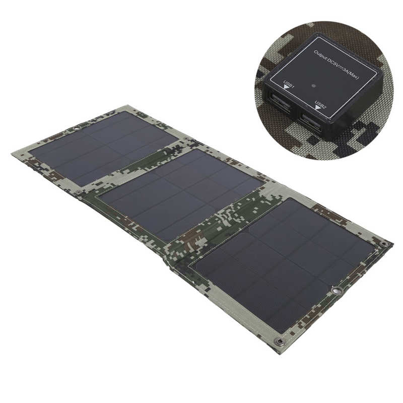 21W Monocrystalline Solar Panel Foldable Dual USB ... – Grandado