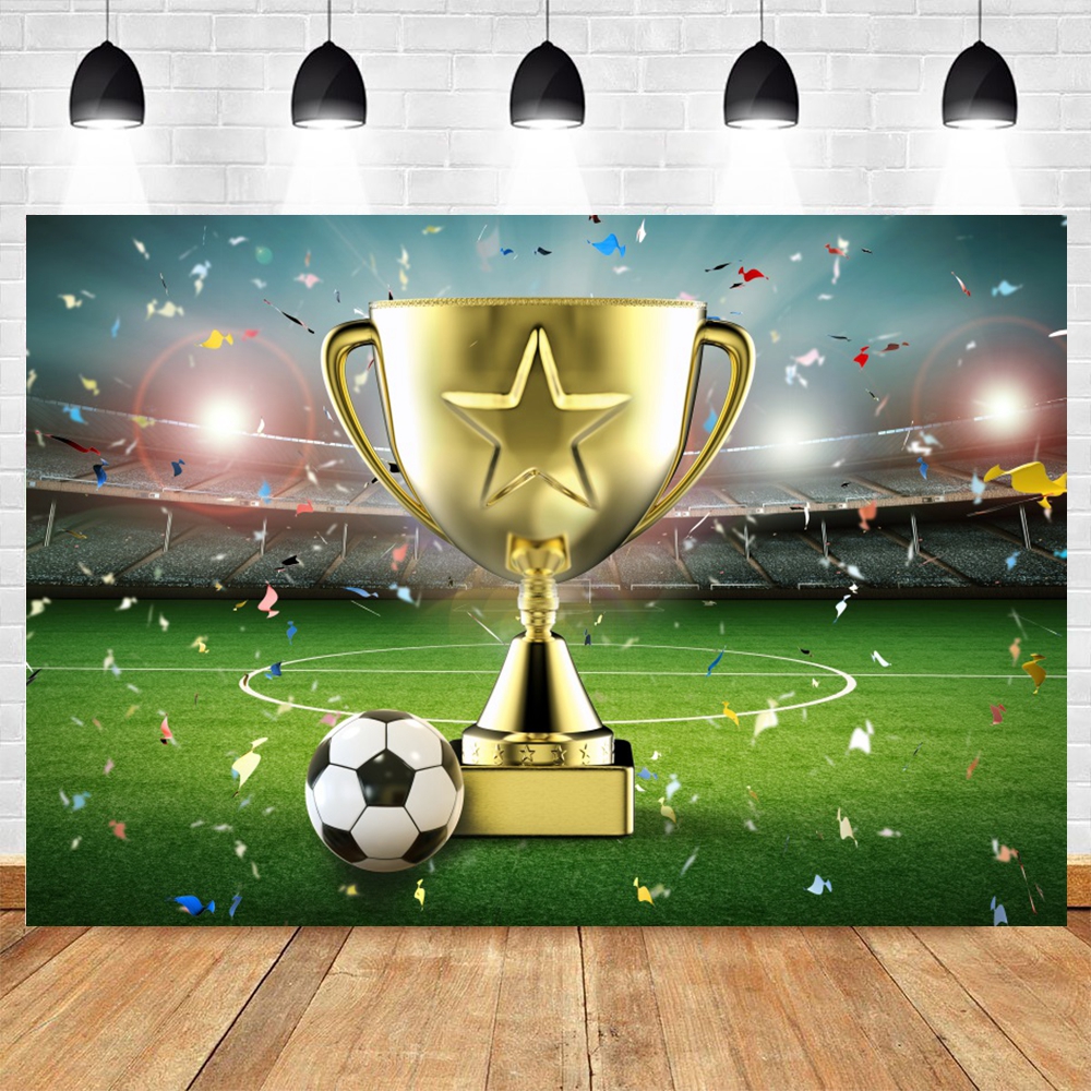 Soccer Birthday Party Backdrop Football Field Phot... – Vicedeal