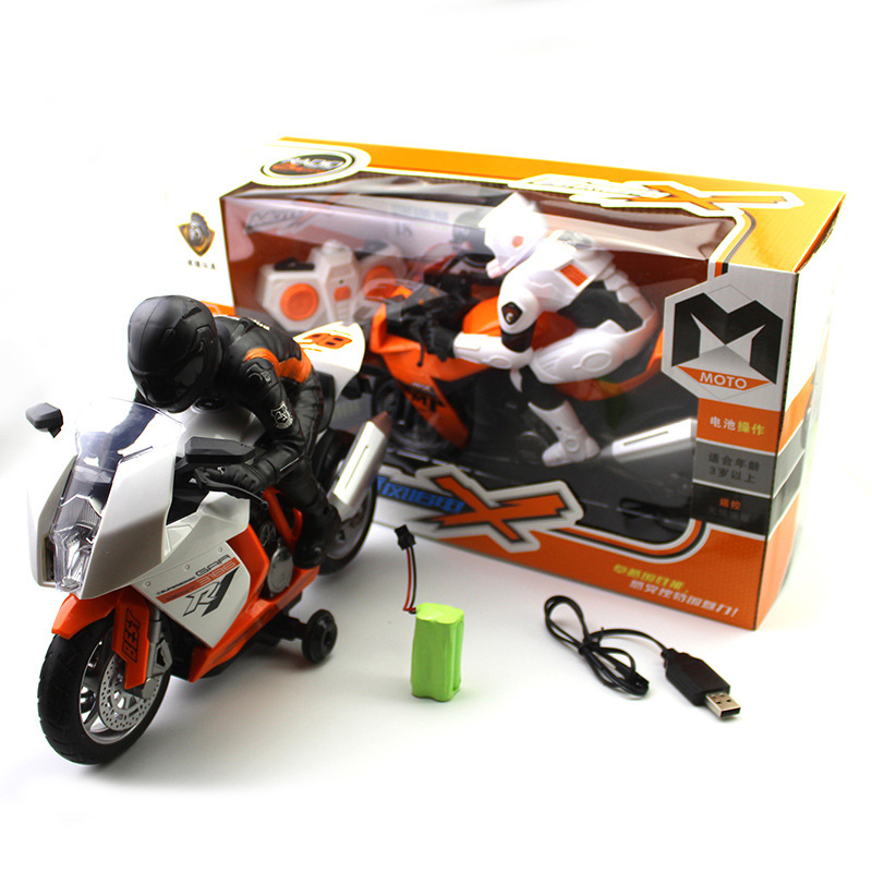 motor bike toys remote control car motorcycle with... – Grandado