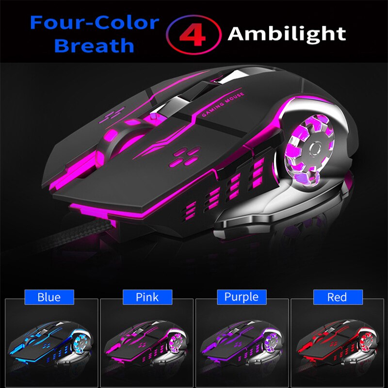 Aula S20 USB Wired Gaming Mouse Programmable 2400D... – Vicedeal