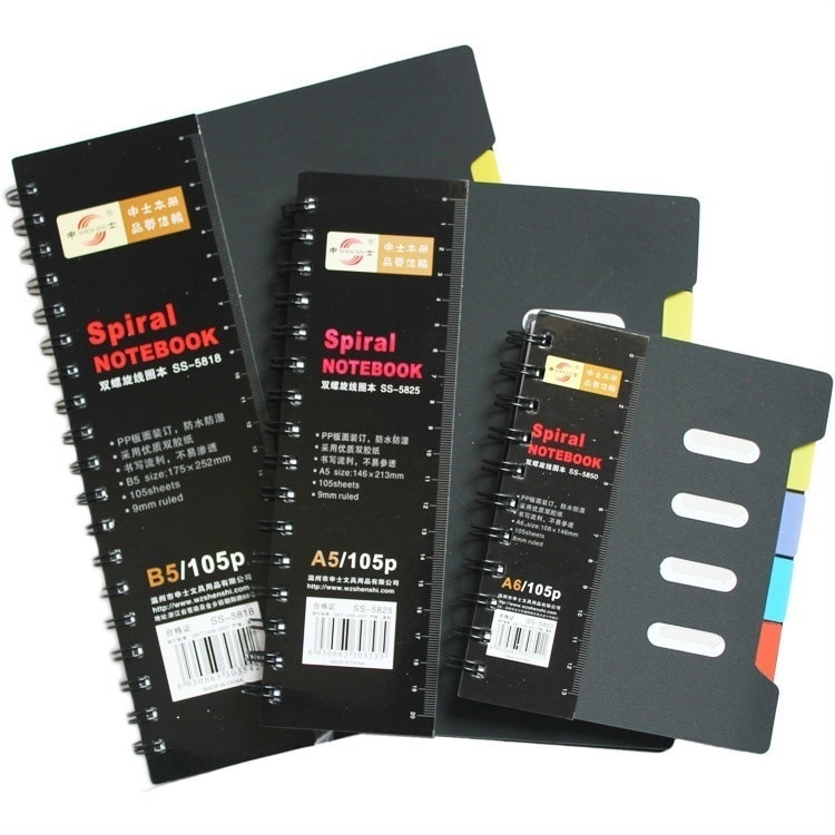 A6 A5 B6 Spiral Classified NoteBook Loose-leaf Bus... – Grandado