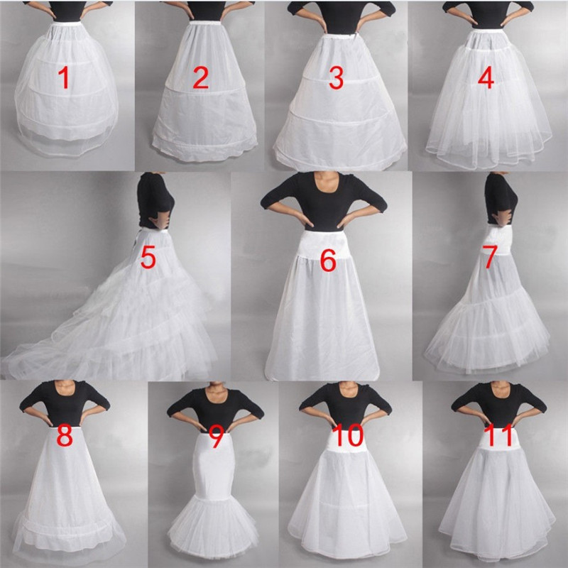 Various styles wedding petticoat bridal hoop crino... – Grandado