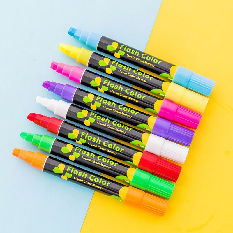 Erasable Fluorescent Marker Pen Marker Colored Hig... – Grandado