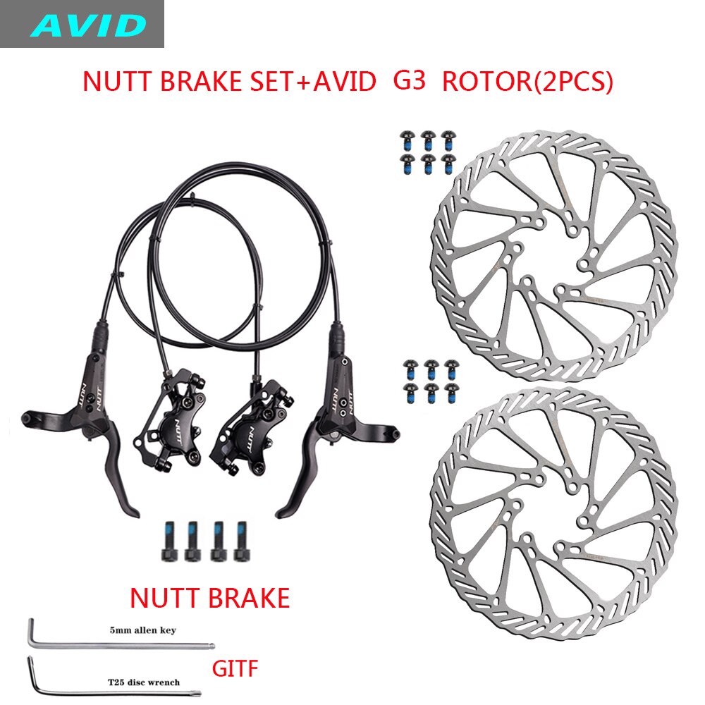 NUTT Hydraulic Disc brake Set 160 180 mm Brake Rot... – Grandado