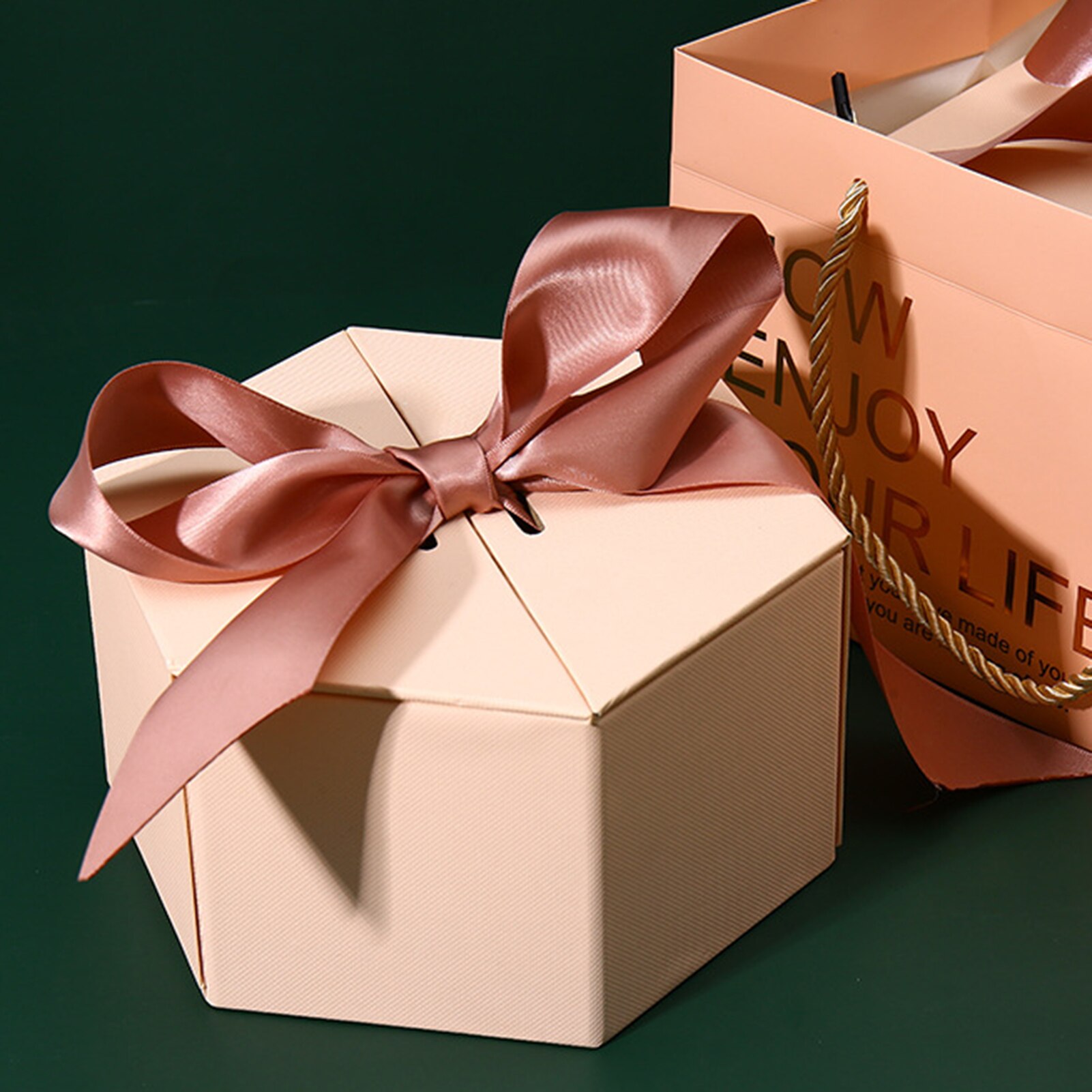 Bowknot Hexagonal Box Wedding Candy Holder Birthda... – Vicedeal