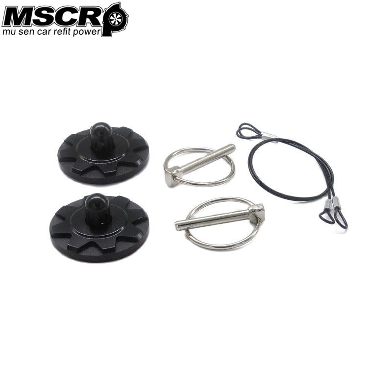 Black Car Plus Flush Hood Latch Pin Kit Racing Aut... – Vicedeal