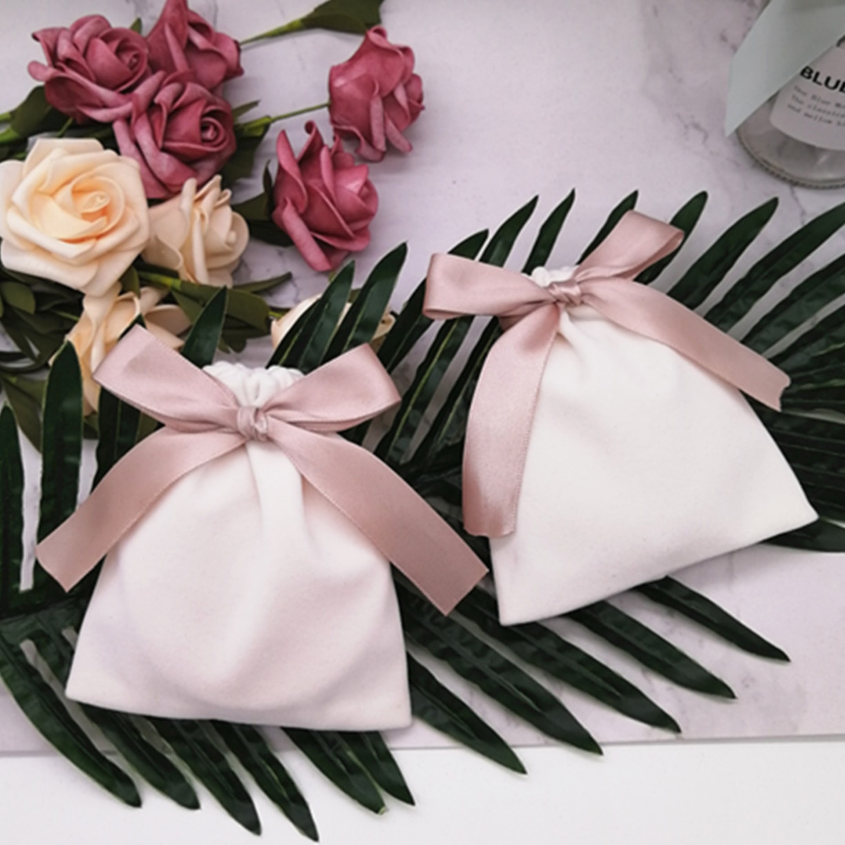 Velvet Ribbon Drawstring Bag Packaging For Jewelry... – Grandado