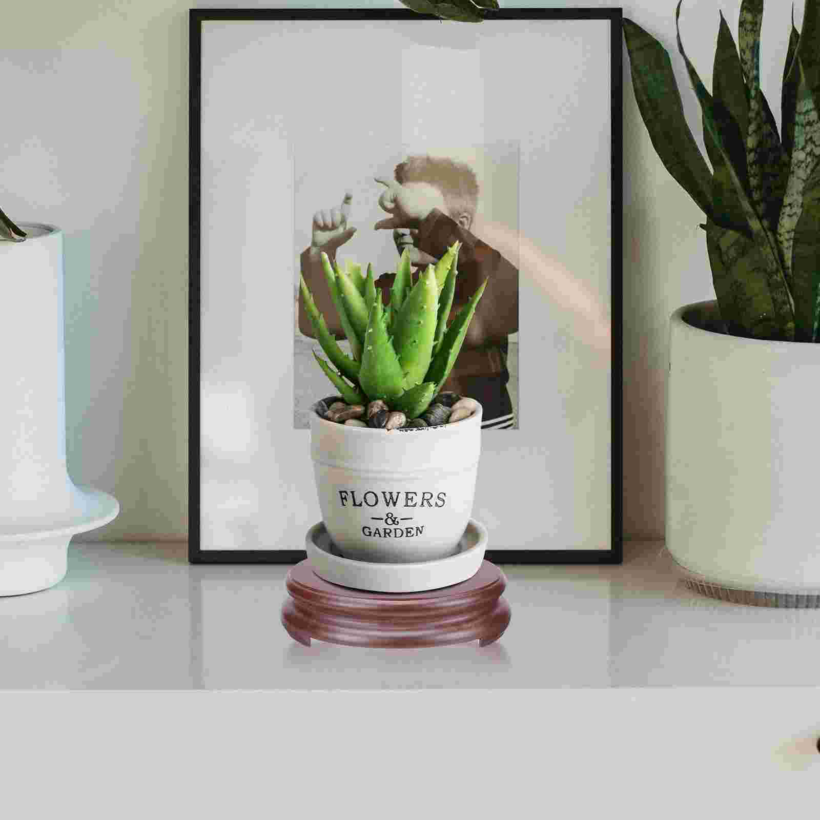 Statue Holder DIY Oblong Base Flower Vase Pedestal... – Vicedeal