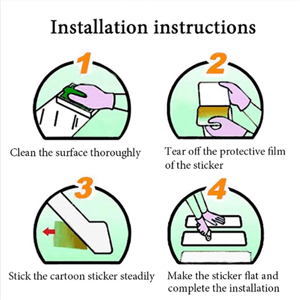 10 Stuks Slip Bad Stickers Kleurrijke Bloem Zelfkl... – Grandado