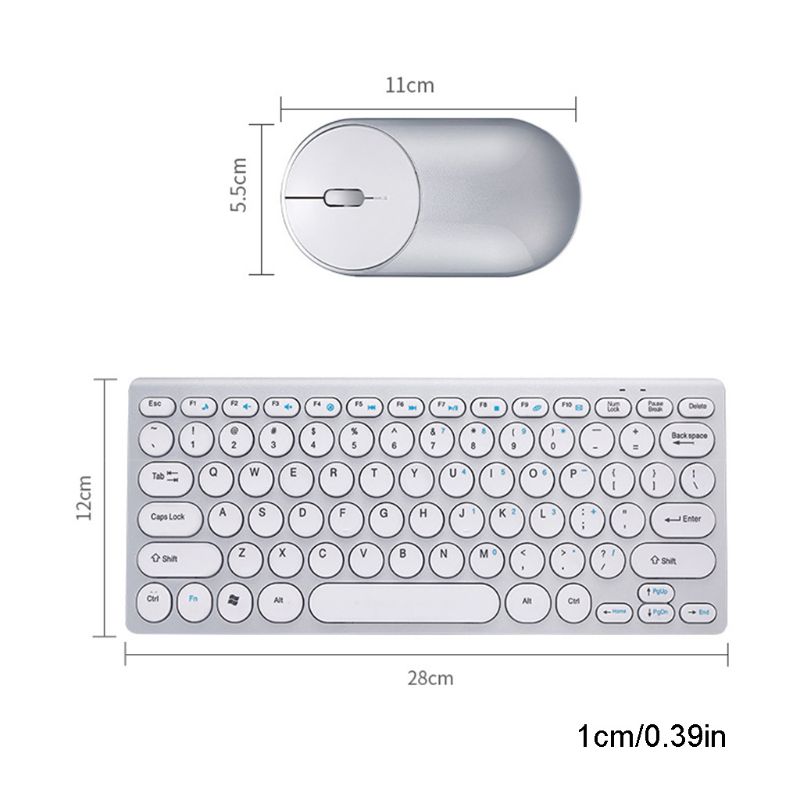 1Set 2.4G Wireless Keyboard Mouse Mini Silent Keyp... – Vicedeal
