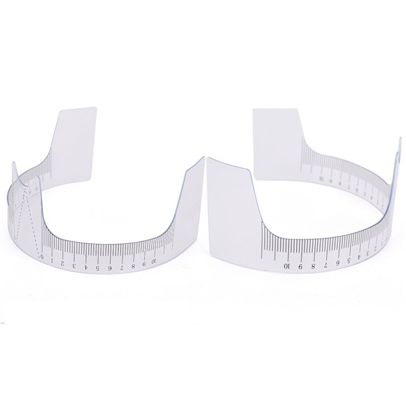 1 pieza reutilizable Semi regla guía para cejas Mi... – Grandado