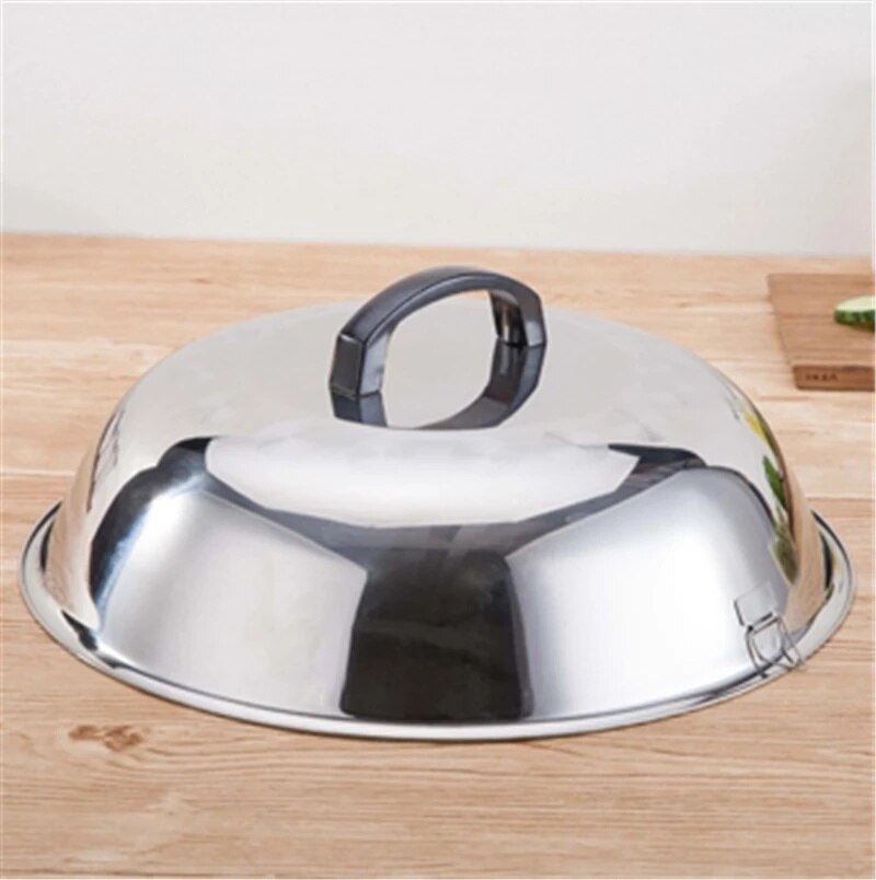 Circular Stainless Steel Pan Lid Lids Oil Grease F... – Grandado