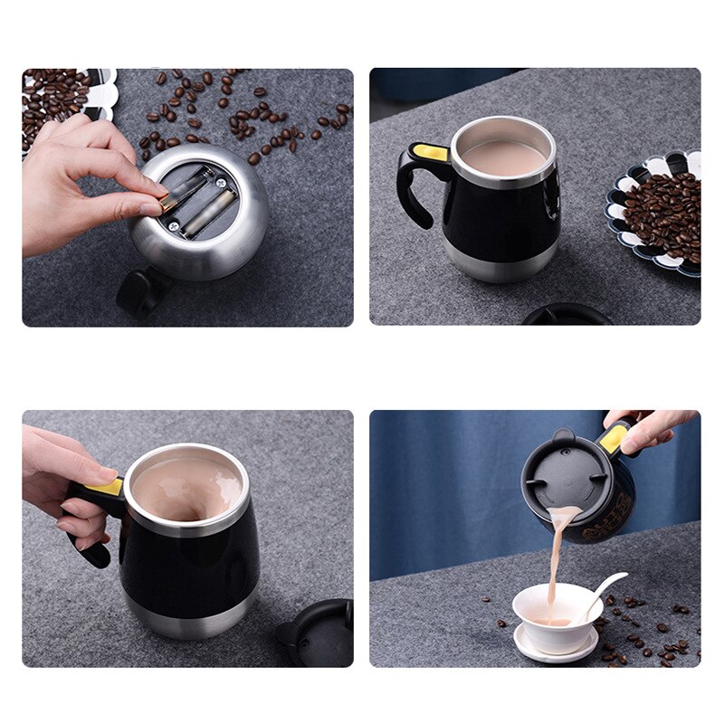 Automatic Self Stirring Magnetic Mug Stainless Ste... – Vicedeal