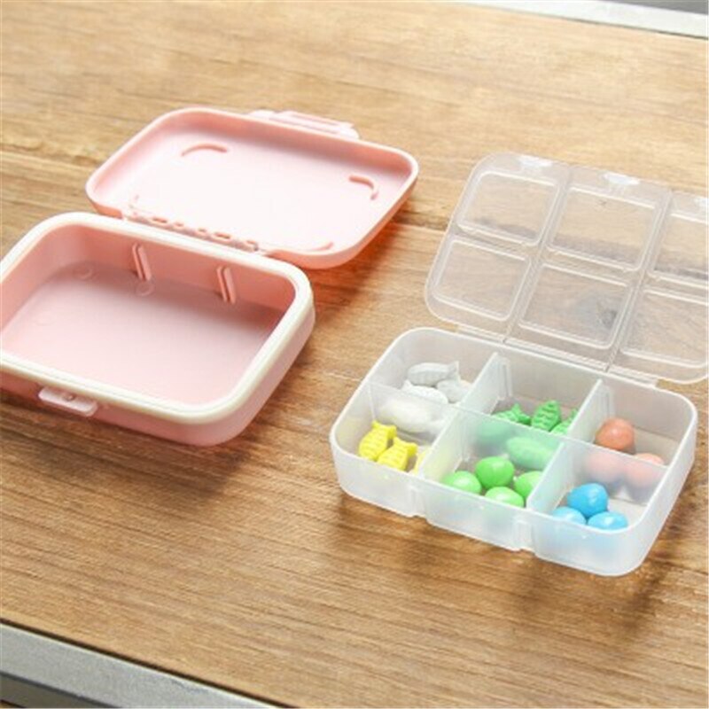 Portable 6-Grid Small Medicine Box Mini Medicine S... – Grandado