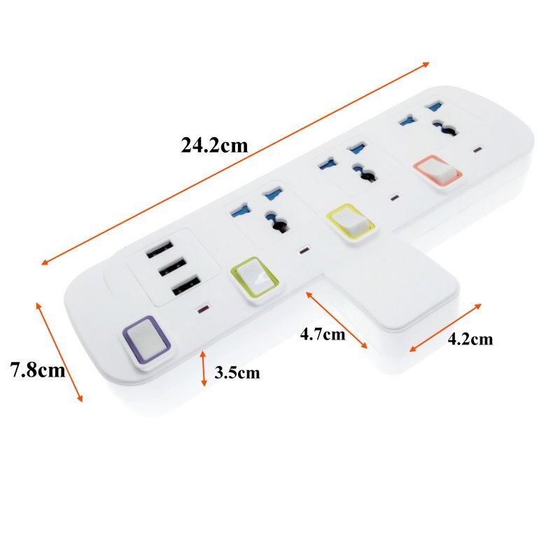 UK Wireless Extension Power Strip Plug Splitter Wi... – Grandado