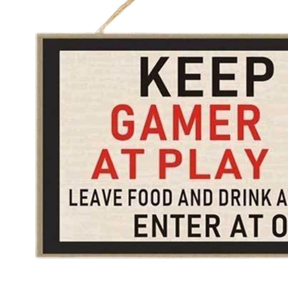 Anti-disturb Keep Out Gamer At Play Enter At Own R... – Vicedeal