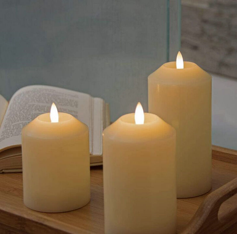 Pack of 3 Paraffin Wax Battery Operated Night Ligh... – Grandado