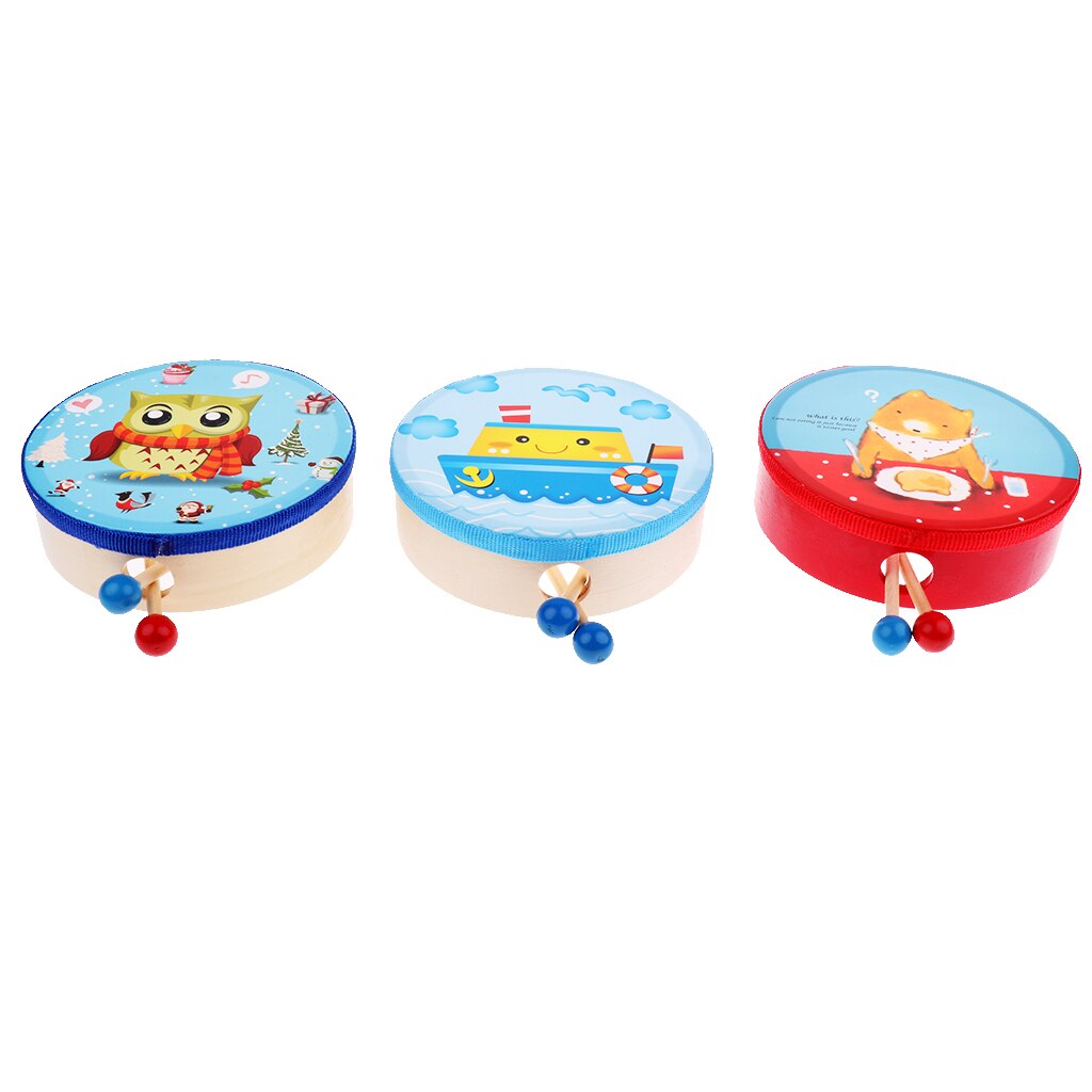 Kids Musical Instruments - Wooden Tambourine Toddl... – Grandado