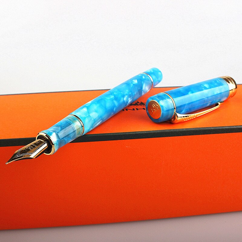 Jinhao 100 Centennial Resin Fountain Pen Sky Blue ... – Grandado