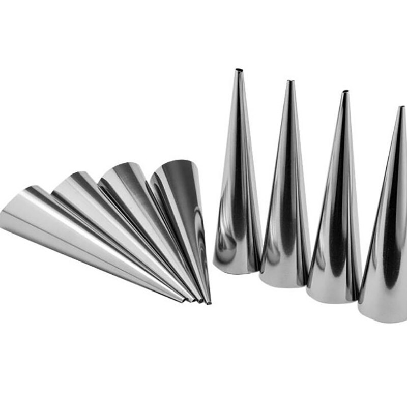 10Pcs Conical Tube Cone Roll Moulds Stainless Stee... – Grandado