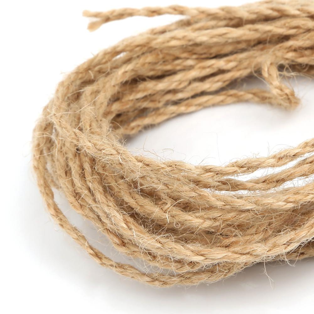 5M Natural Hessian jute Twine Rope 2/4/6mm Burlap ... – Grandado