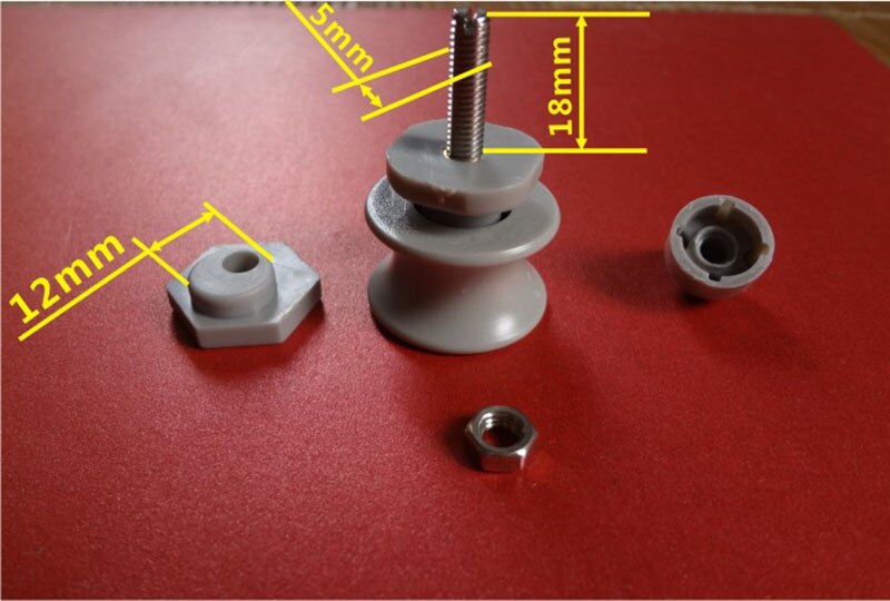 Shower room glass sliding door pulley fittings gro... – Grandado