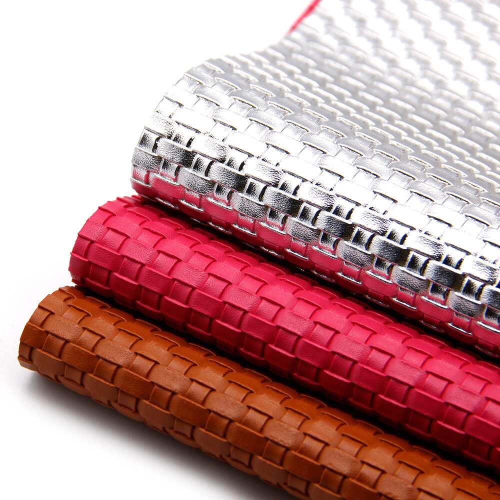 Pure Color Bump Texture Weave Faux Synthetic Leath... – Grandado