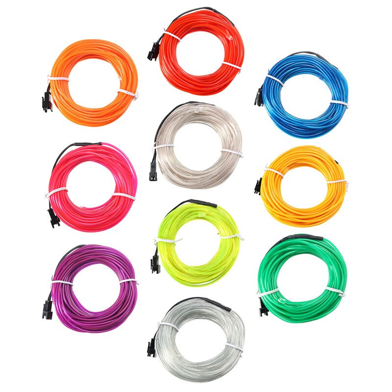 1pcs 10M 5V Neon LED Lamp Flexible EL Wire Rope Tu... – Vicedeal