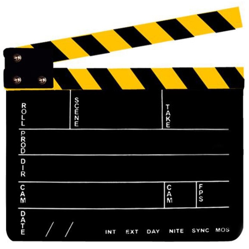 Droog uitwisbare acrylfilm regisseursfilm clapboar... – Grandado
