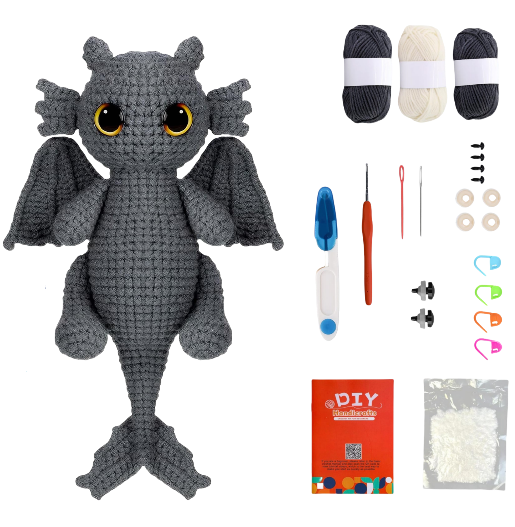Crochet Kit for Beginners, Crocheting Dragon Kits ... – Grandado