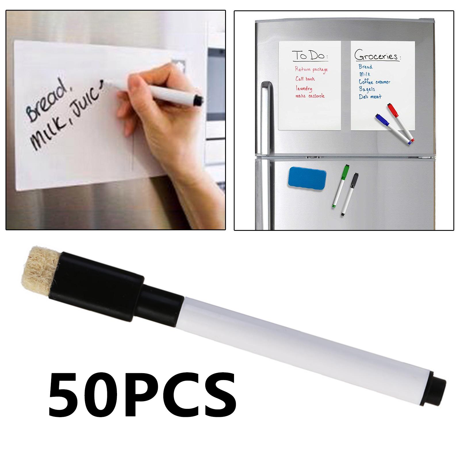50 Pen Water Colour Whiteboard Marker Pens Dry Era... – Grandado