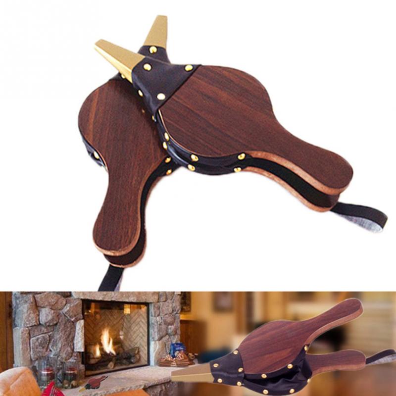 Vintage Mini Hand Bellows Dark Brown Fireplace Blo... – Vicedeal